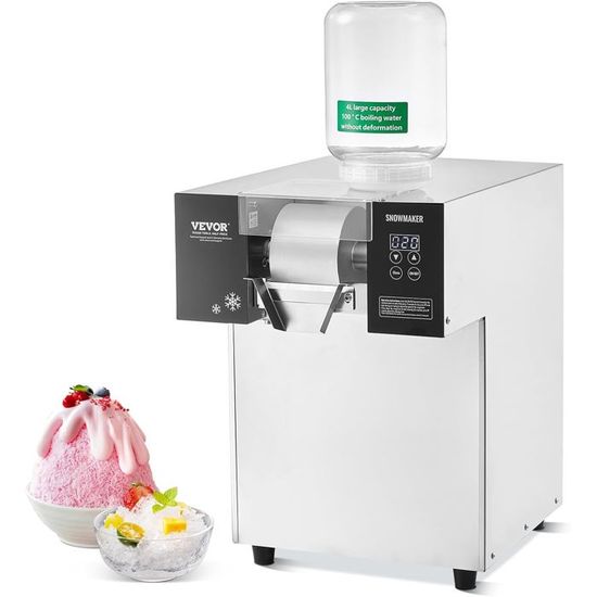 Machine à Glace Pilée Pro 175kg/24h - Inox, Refroidissement Liquide ...