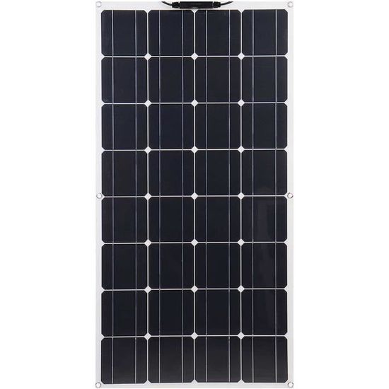 100 Watt Panneau Solaire Flexible Monocristallin 100W 18V Kit Panneau Solaire Module Solaire ...