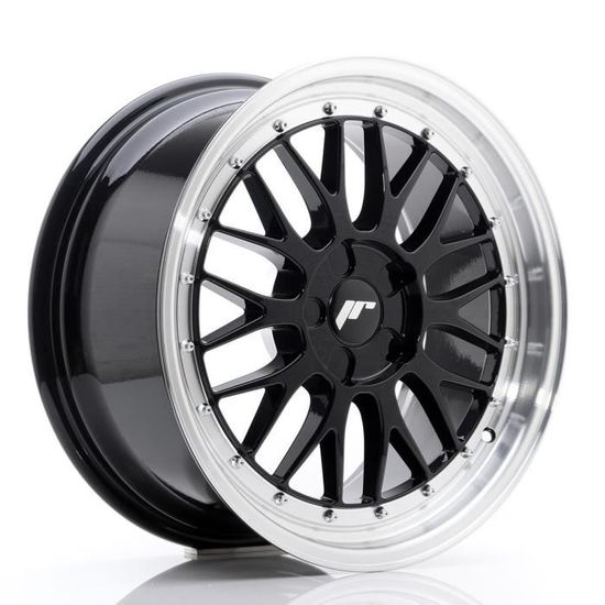 Jante JR Wheels JR23 18x8,5 ET25-48 5H BLANK Gloss Black w-Machined Lip ...