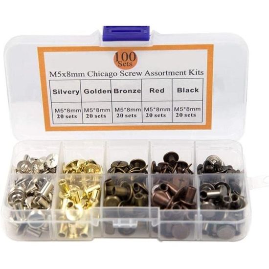 Vis Assortid Kit Vis Rivets Plat Fillister Library Courties Nail Rivet ...