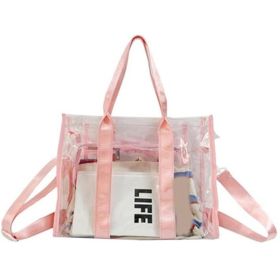Sac Fourre-Tout Simple Pour Femme Et Fille Grande Capacité Sac De Plage ...