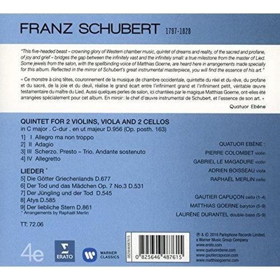 Warner Classics Schubert: String Quintet - Lieder - 17828102 - Cdiscount Jeux vidéo