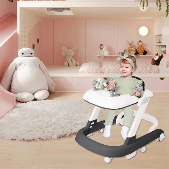 JEOBEST Marchette Trotteur Pousseur bébé 2-en-1 évolutif - Pliable ...