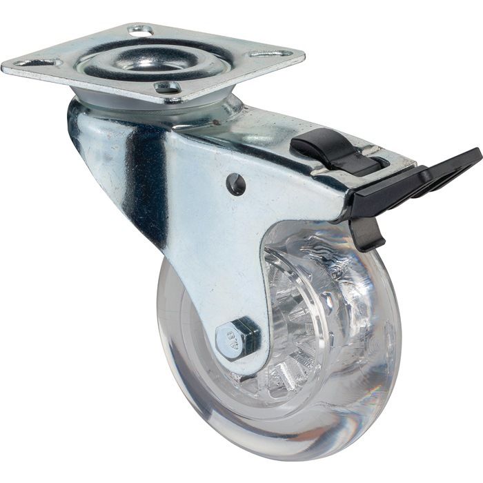 Roulette pivotante avec frein - BS Rollen - Ø 75 mm - Charge 50 kg ...
