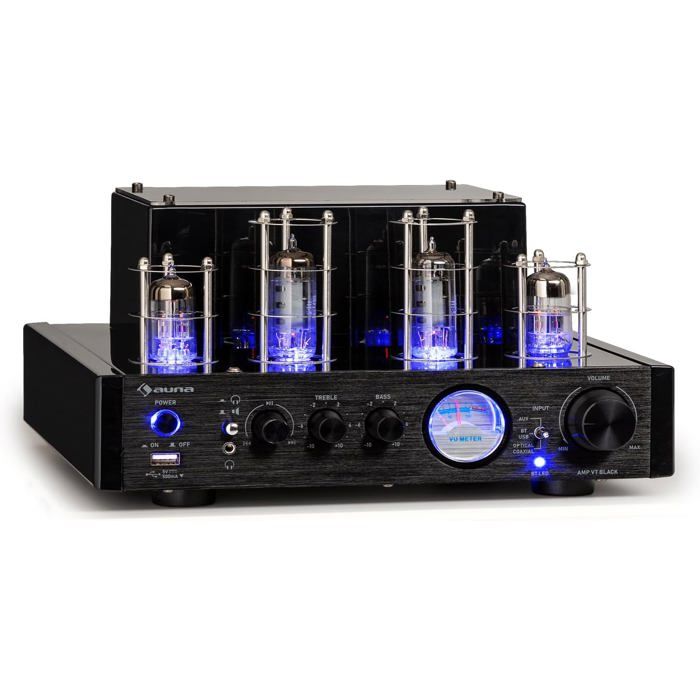 AUNA Amp VT Amplificateur Hi-FI à Lampes 2x35 W RMS, Amplificateur ...