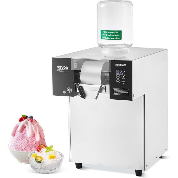 Machine à Glace Pilée Pro 175kg/24h - Inox, Refroidissement Liquide ...