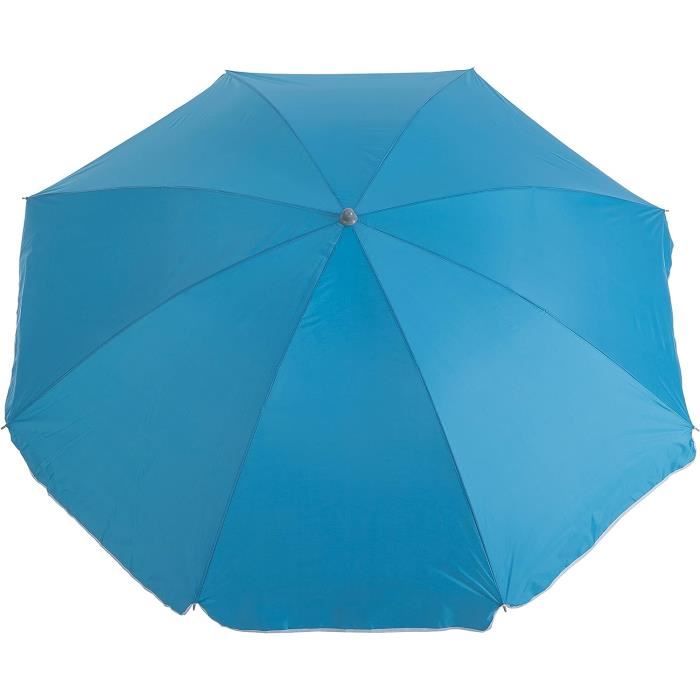 Parasol Pour Plage Et Piscine En Nylon Orientable Solaire Uv 8 Baleines ...