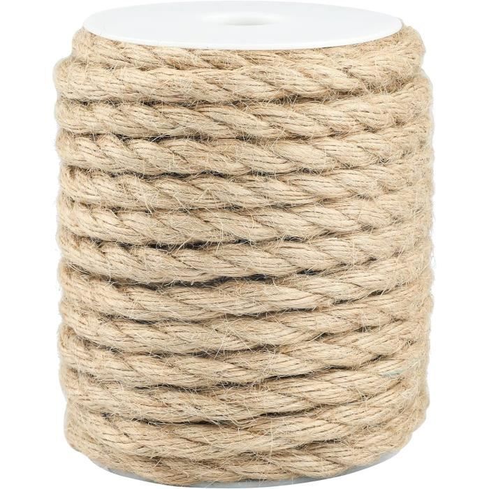 10mm Corde Jute,15M Corde Chanvre, Corde de Jardin en Chanvre ,Ficelle ...
