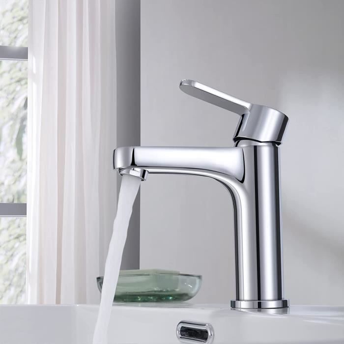 Robinet Mitigeur Lavabo Classique - LENIS-C - A336 - Valve en céramique ...