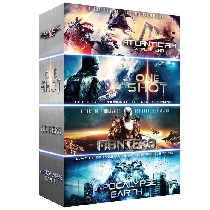 DVD - Coffret sf robot : ATLANTIC RIM + ONE SHOT + MANTERA + APOCALYPSE ...