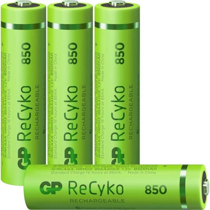 Pile rechargeable LR3 (AAA) GP Batteries ReCyko+ HR03 12085AAAHCE-C4 ...