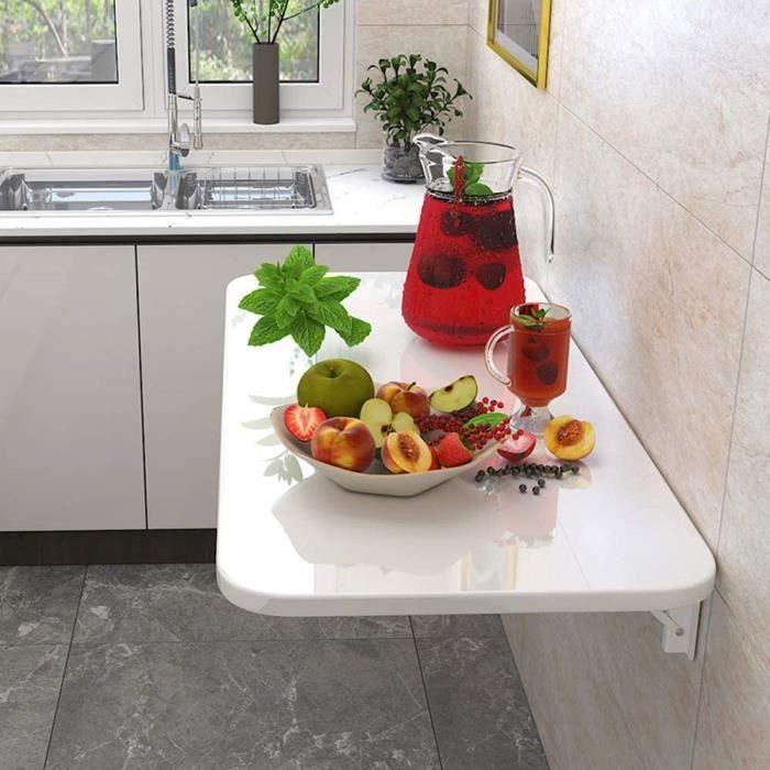 Table Murale Rabattable Cuisine Blanc Table Murale Rabattable 60 X 40 ...