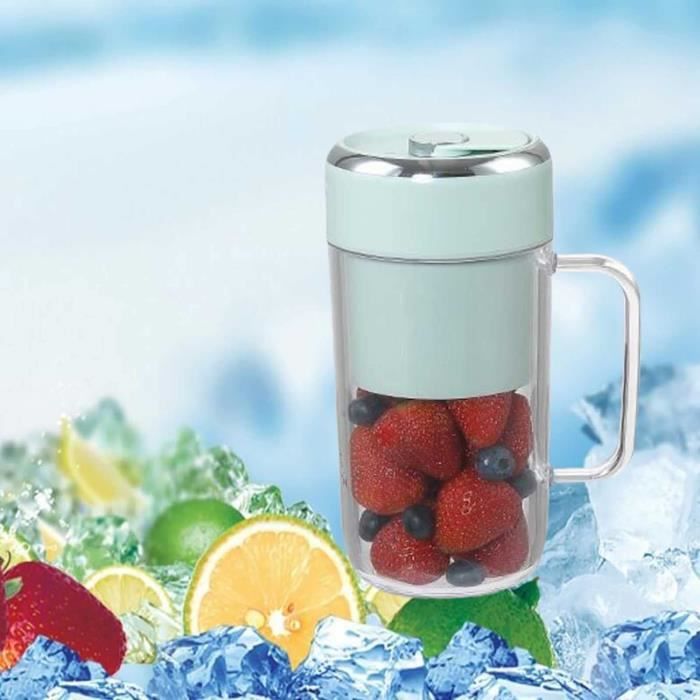 Portable Blender, Mini Fruit Juice Mixeur Avec Paille, Extracteurs De ...