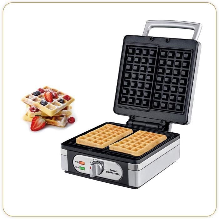 Machine A Gaufre Gaufrier Electrique 8384 Speed Gaufres 1400 ...