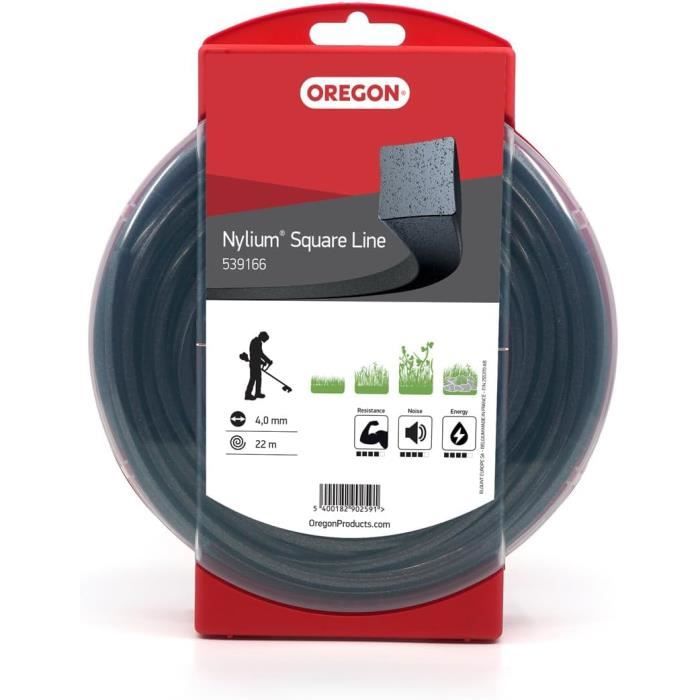 539166 Fil De Coupe Carré Nylium, 4,0 Mm, Rouleau De 22 M[u675 ...