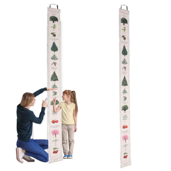 Toise Murale Toise de Croissance DRFEIFY - Tableau de Mesure Mural ...