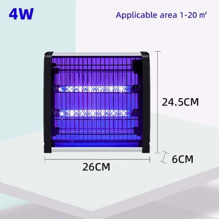 LAMPE ANTI-INSECTE,Led Light 4w 110v Lampe LED Anti-Moustiques à Choc ...