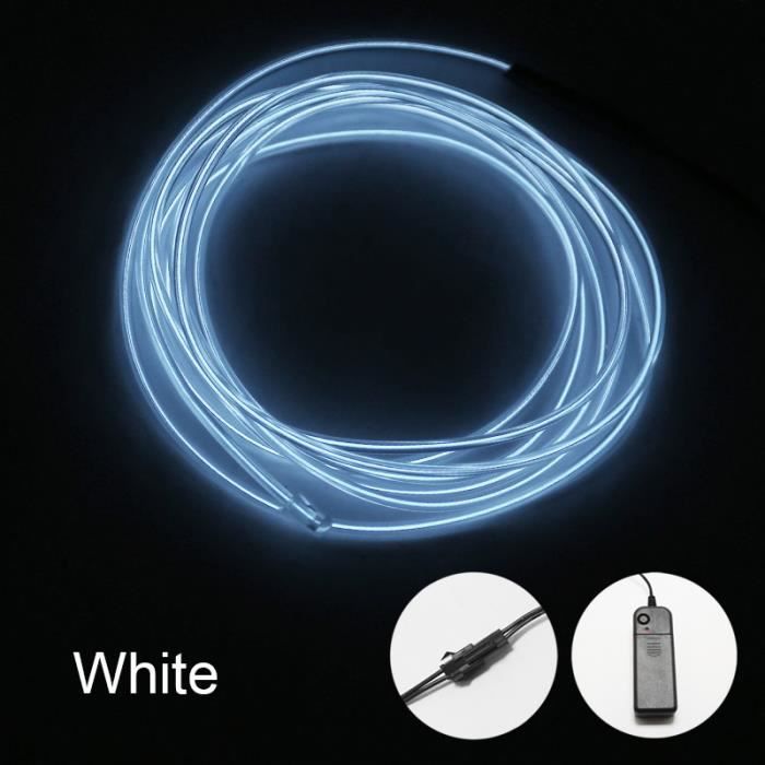 NEON,White 1m Neon Light El LED Neon Wire Flexible Soft Tube Lights ...