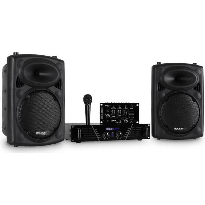 Ibiza DJ300MK2 Disco Sound Set sono pour DJ pro, PA, disco : ampli 2 ...