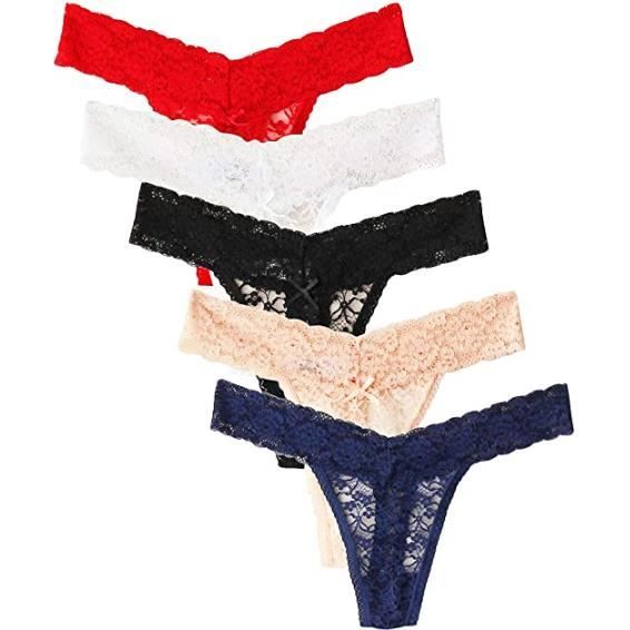 String en Dentelle - Non spécifié - Lot de 5 - Élastique - Confortable ...