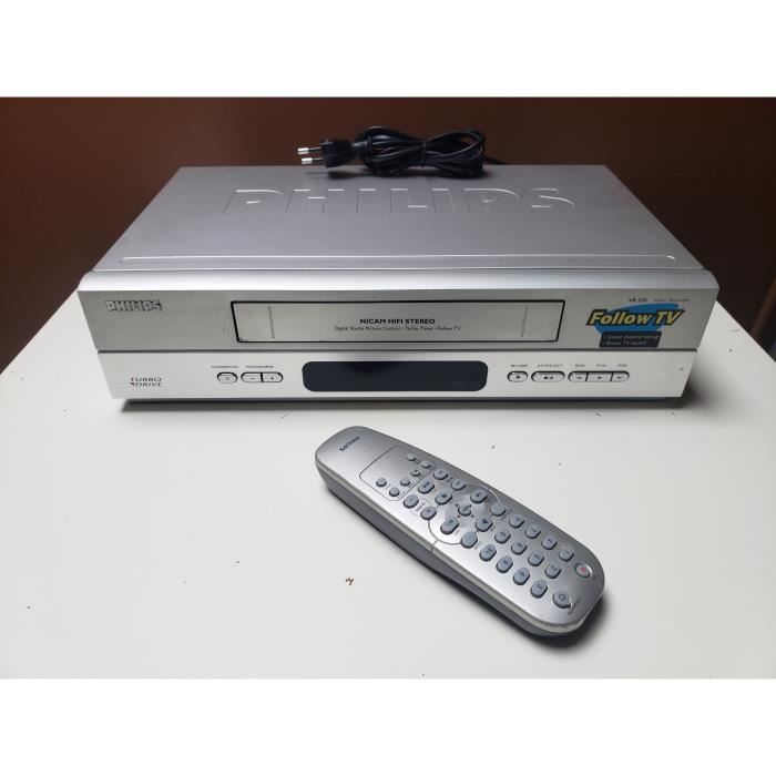 MAGNETOSCOPE PHILIPS VR 550 LECTEUR ENREGISTREUR K7 CASSETTE VIDEO VHS ...