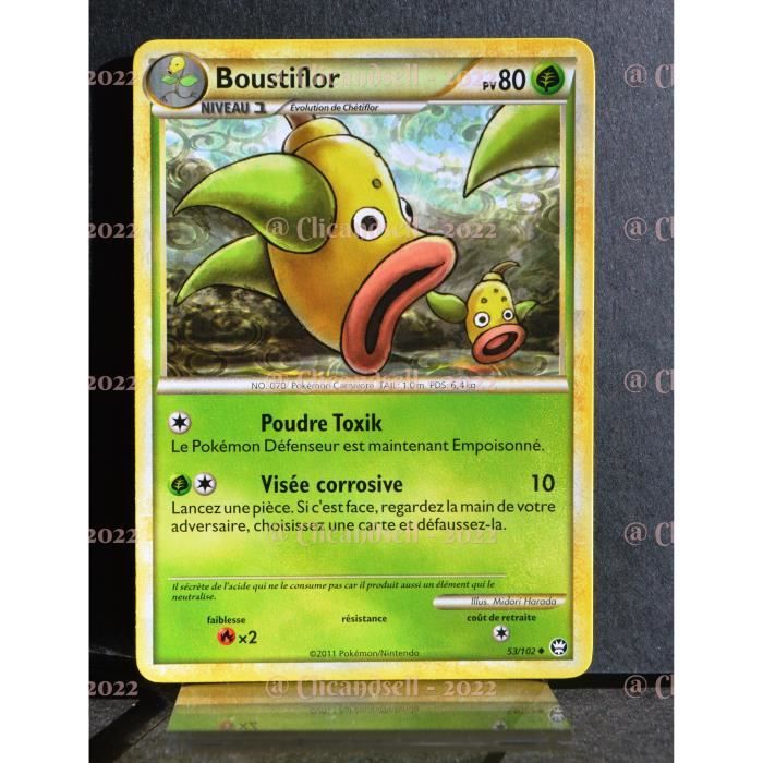 Carte Pokémon 53-102 Boustiflor 80 PV HS Triomphe NEUF FR - Cdiscount ...