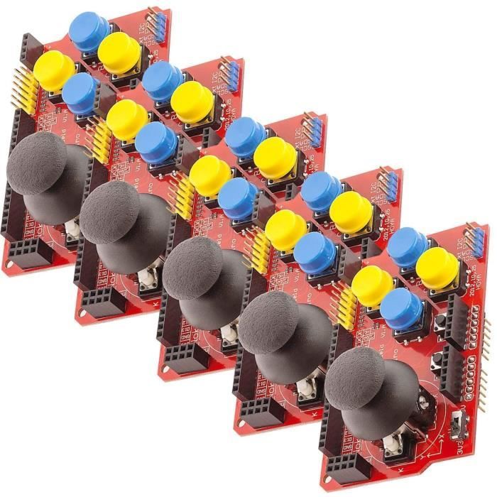 5 X Ky-023 Joystick Keypad Shield Manette Ps2 Compatible Avec Arduino Et Raspberry Pi Y Compris ...