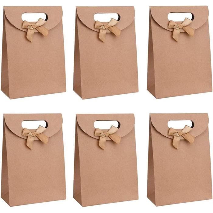 20 Pièces Sacs-Cadeaux en Papier Kraft, Sac Papier Kraft avec Poignée ...