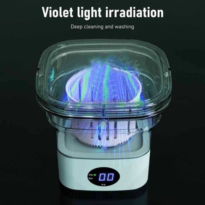 YID machine à laver pliable Mini laveuse à seau portable 6L Machine à ...