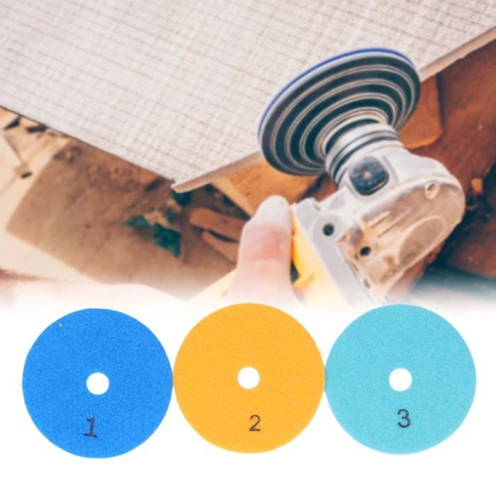 YID Tampon de polissage diamant Kit d'outils de meulage pour marbre, Terrazzo, béton, tampons de ...