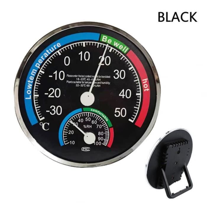 Thermomètre Hygromètre Rond, Thermo-Analogique, Support Mural, Contrôle ...
