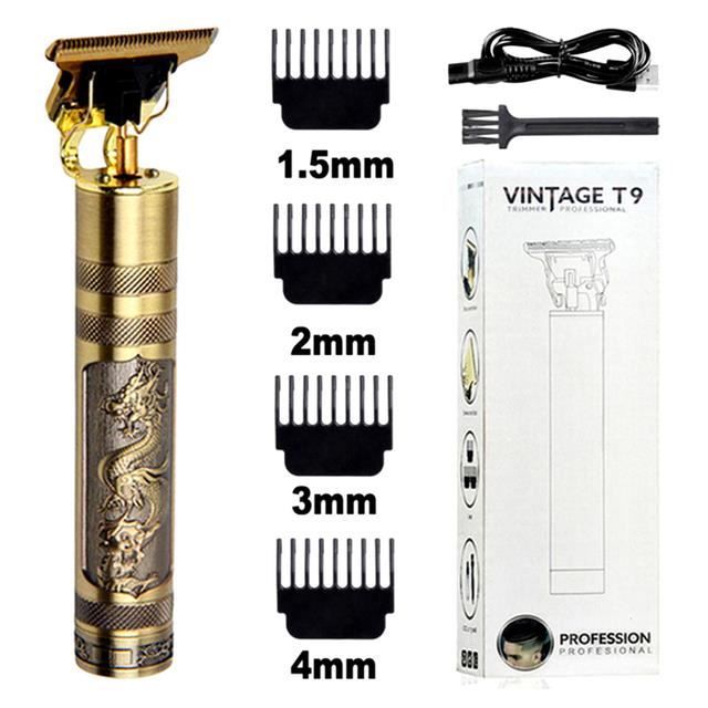TONDEUSE CHEVEUX,T9 Dragon--Tondeuse à cheveux électrique T9 pour hommes, rasoir avec écran LCD ...