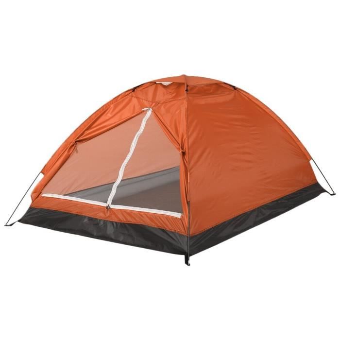 TENTE DE CAMPING,2 person orange--Tente de Camping Portable pour 1-2 ...