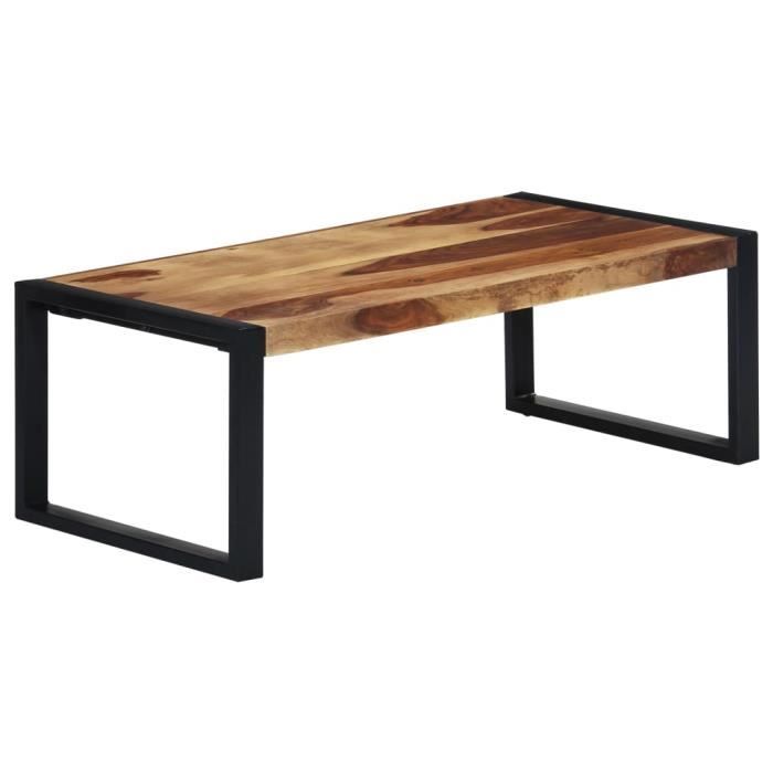 SIB Table basse 110 x 60 x 40 cm Bois de Sesham massif 7388289759615 ...