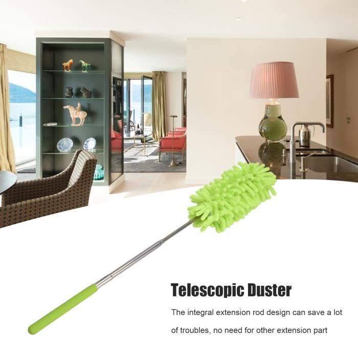 Plumeau télescopique Dépoussiéreur à main télescopique Duster en acier ...