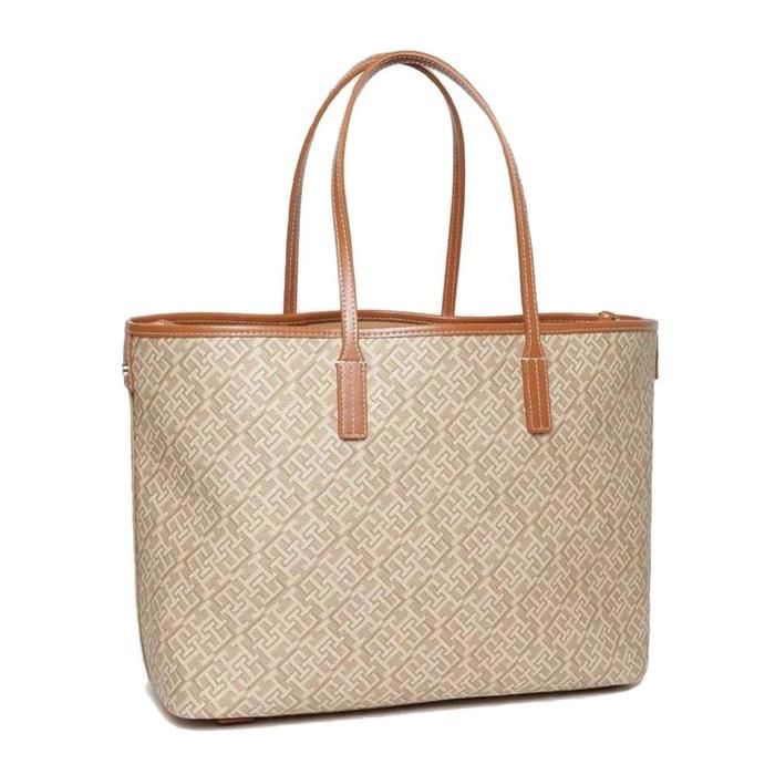 Sac Cabas Beige Femme Tommy Hilfiger Th Monoplay Beige - Cdiscount ...