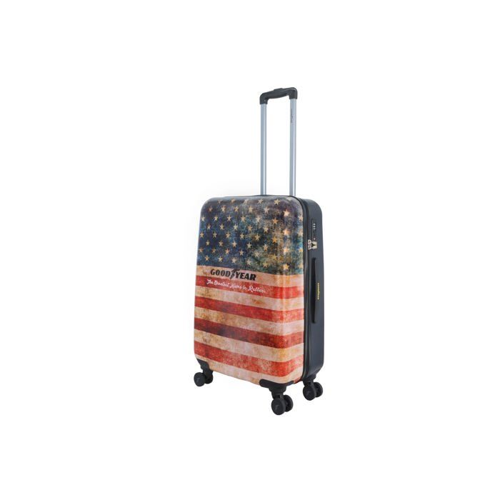 Goodyear Authentic 67 cm Moyenne Valise de voyage 8 Roues Imprimé