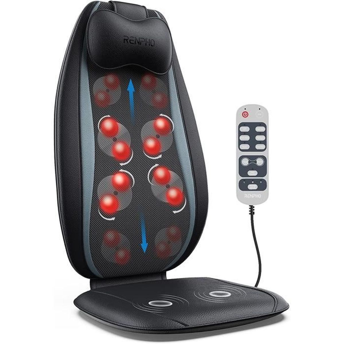 Renpho Siege Massant Shiatsu En Forme De S Coussin De Siège De Massage
