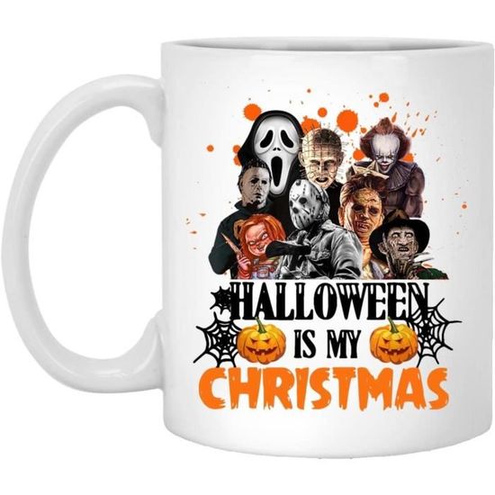 Mug À Café « Friend Horror Movies » - Cadeau Amusant Pour Halloween Et ...