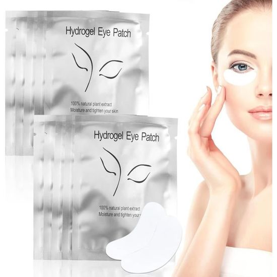 100 Paire Patchs Pour Extensions de Cils Gel Patch de Cils Gel Patch ...