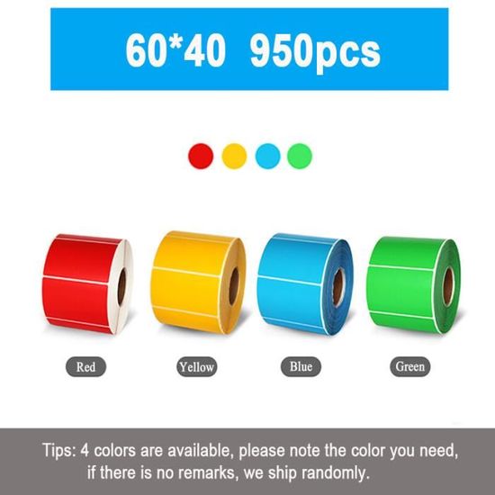 Gommette,Rouleau de papier autocollant thermique, étiquette ...