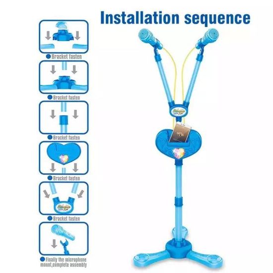 Micro Enfant sur Pied Karaoké Enfants , karaoké microphone bluetooth ...