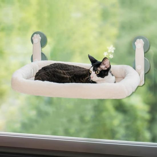 Lit Pour Chat, 54 X 30 Cm, Pliable, Hamac Pour Chat, Rebord De Fenêtre ...