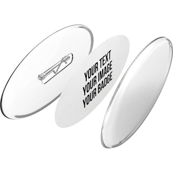 Faire Ses Badges Personnalisés 77 X 31Mm, Avec Épingle Sans Machine ...
