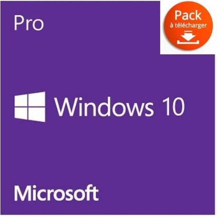 Windows 10 Professionnel licence à télécharger à télécharger - Cdiscount