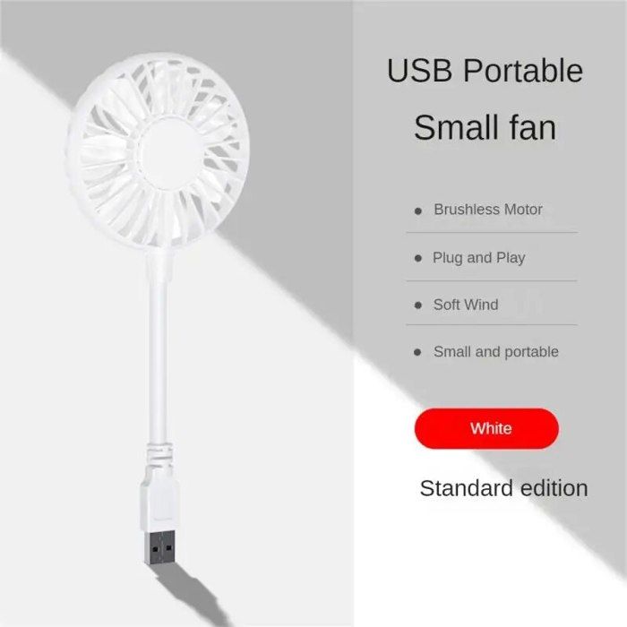 Mini ventilateur USB réglable,refroidisseur flexible pour ordinateur de ...