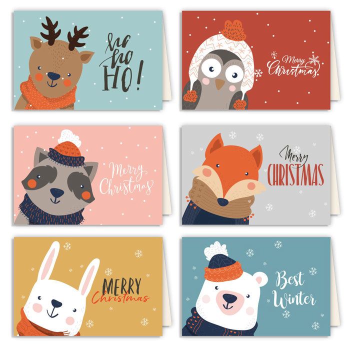 Carte de Noël Carte pliante avec enveloppe Carte de vœux Carte de vœux ...