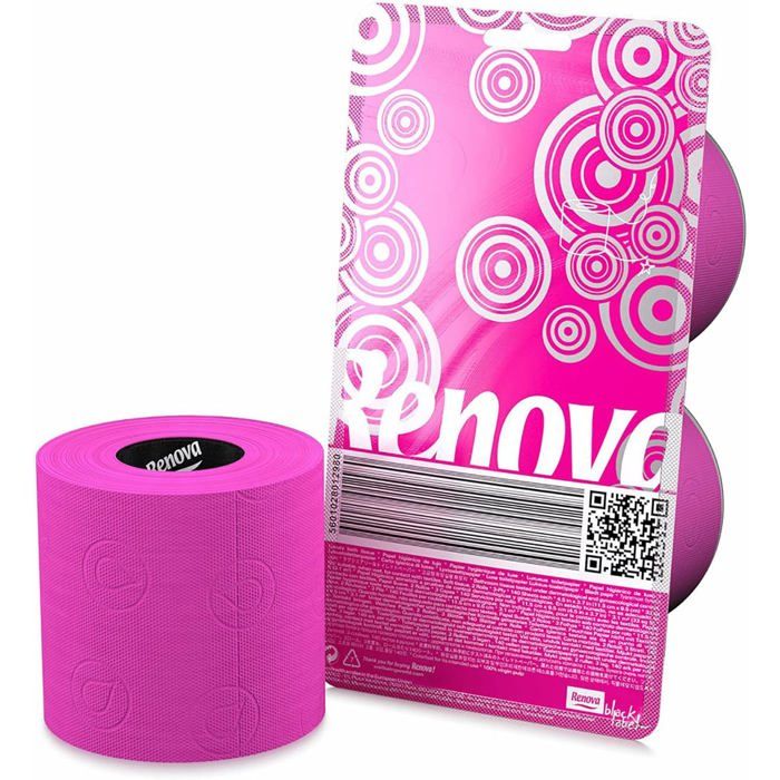 Papier toilette triple couche - ZSONIX - Lot de 2 rouleaux - Fuchsia ...
