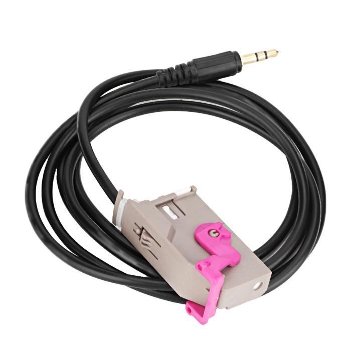 Ashata Câble métallique Voiture Aux dans RNS-E Navigation mâle 3.5mm ...