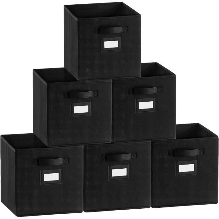 Cube De Rangement Lot De 6 Tiroirs En Tissu, Boite Rangement 28X28X28Cm ...